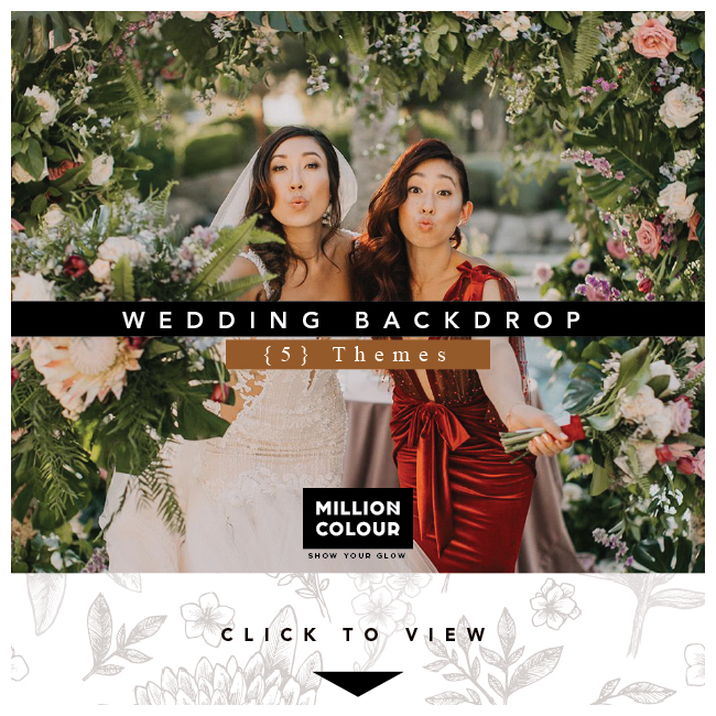 Wedding Backdrop Rent kl Malaysia | MillionColour Display Advertising ...